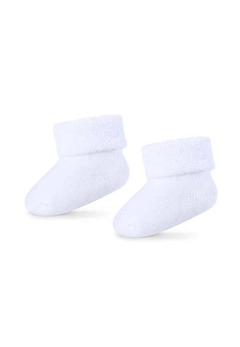 Skarpetki niemowlęce frotte białe be Snazzy Sklep EMPIK