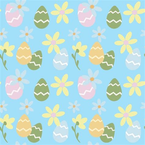 Seamless Pattern With Easter Design Premium Photo