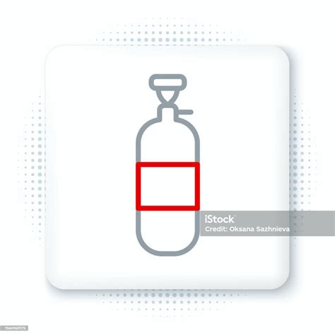 Icône De Réservoir De Propane De Ligne Isolée Sur Fond Blanc Icône De