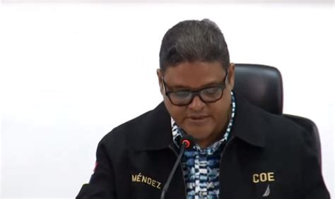 Director del COE dice se ausentará la tarde de este sábado por boda de