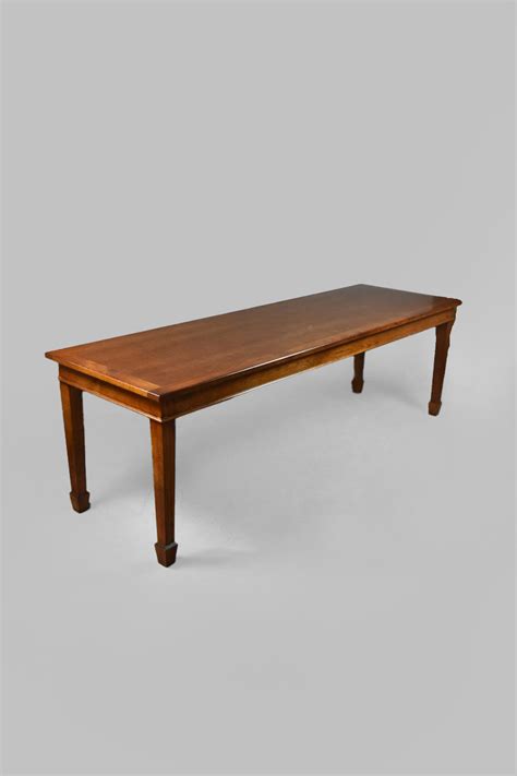 8 X 26 Oak Utility Library Table With Tapered Legs The Classic