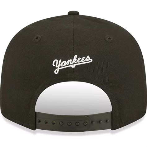 New Era Flat Brim FIFTY COOPS New York Yankees MLB Black Snapback Cap Caphunters Co Uk