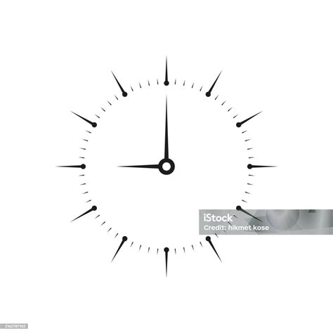 Linear Analog Clock Concept Analog Clock Design Round Clock Dial Stock