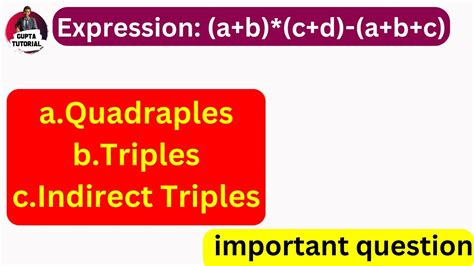 Quadraplestriples And Indirect Triples Example 1 Importantquestions