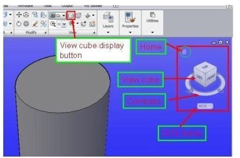 What Is View Cube How To Use It In Autocad 2009 Software Tutorial