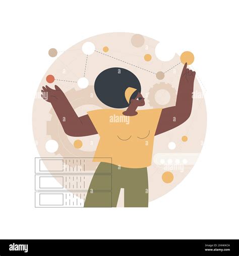 Illustration Du Vecteur De Concept Abstrait De Visualisation Des Big Dataoutil Danalyse Big