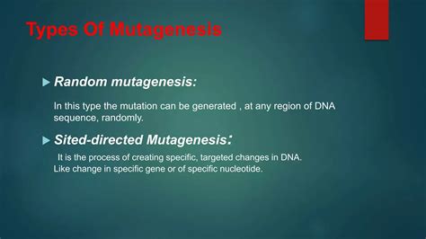 Site Directed Mutagenesis Pptx