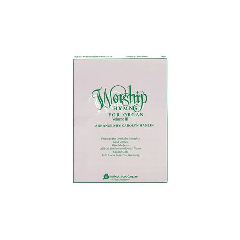 Hal Leonard Worship Hymns For Organ Volume 3 Guitar Center