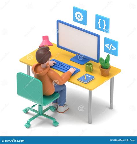 Programmer At Work Concept Banner Can Use For Web Banner Infographics