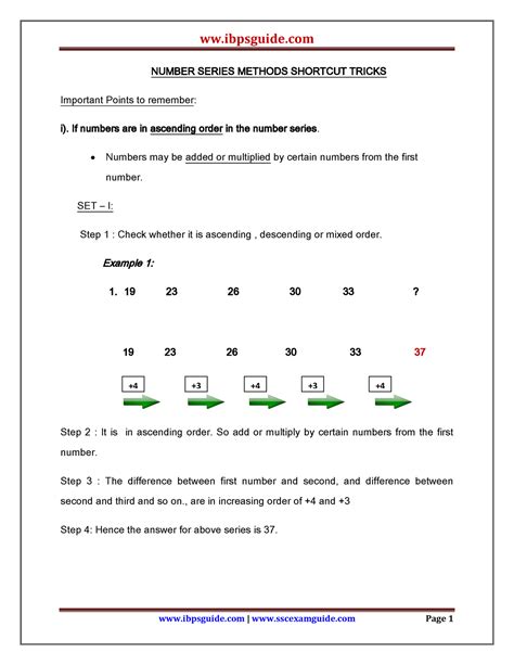 Nmat Number Series Tricks Pdf Number Series Methods Shortcut Tricks