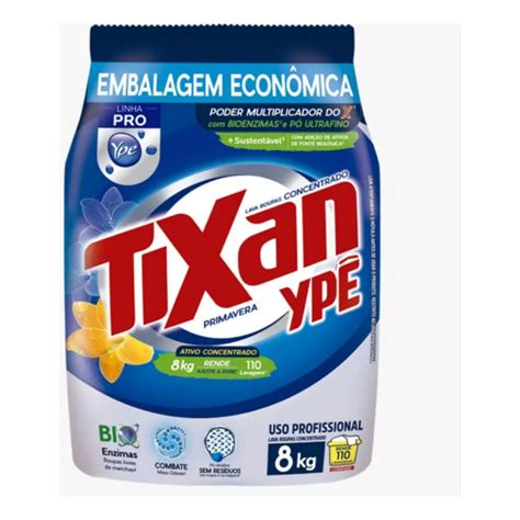 Sabão Em Pó Lava Roupas Tixan Ypê Primavera 8 Kg Shopee Brasil