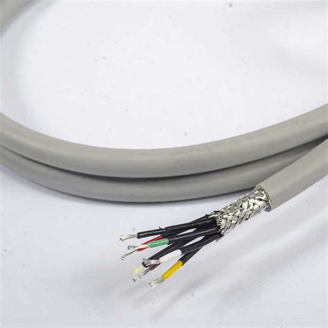 6 Core Shielded Cable 6 Lead Ecg Cable Tpu Jacket Od 5 5mm