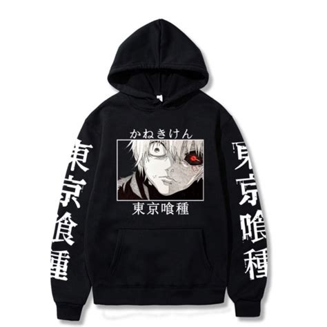 Blusa Moletom Tokyo Ghoul Ken Kaneki Rinkaku Kagune Anime Com Capuz Ref
