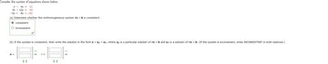 Solved Consider The System Of Equations Shown Below X 4y