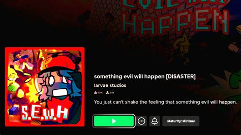 Roblox Something Evil Will Happen Youtube