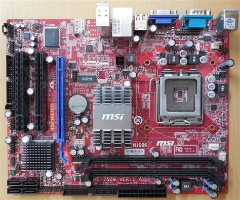 MSI MS-7529 Ver1.6 G31TM-P21 Mainboard +Blende Intel Sockel 775 VGA LAN ...