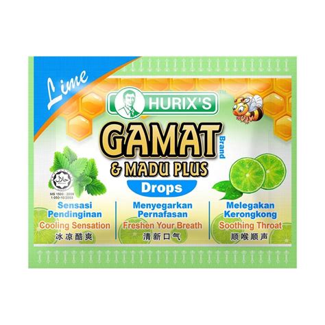 Hurixs Gamat Brand And Madu Plus Drops Hurixs Honey Lemon Honey