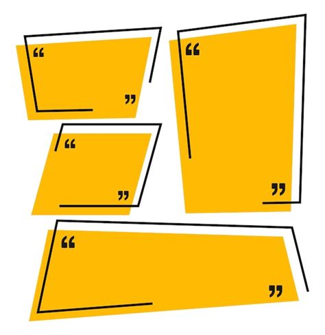 Premium Vector Quotation Mark Blank Text Box Frame In Different