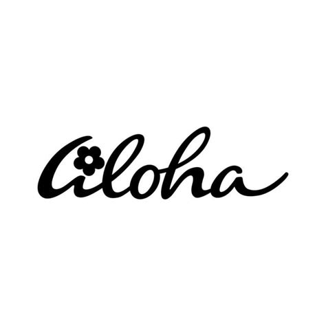 Aloha Sticker Decal Die Cut Self Adhesive Vinyl Weatherproof Made