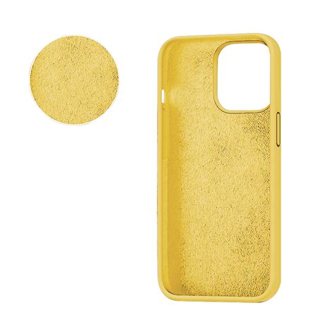 Sign Liquid Silicone Case For Iphone 14 Pro Max Yellow