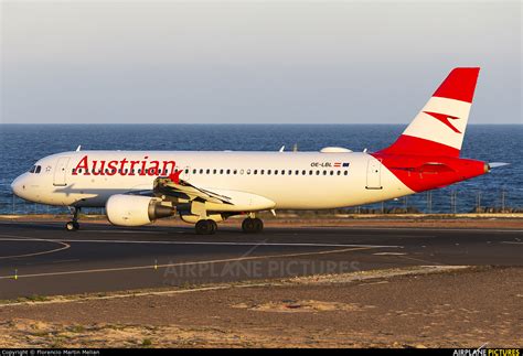 Oe Lbl Austrian Airlinesarrowstyrolean Airbus A320 At Lanzarote