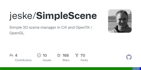 Github Jeskesimplescene Simple 3d Scene Manager In C And Opentk