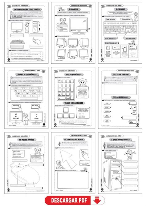 Cuaderno De Trabajo De Computación Para 1º Grado Primaria Profesor De