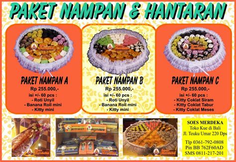 Soes Merdeka Bali Bakery Paket Kue Nampan Tampah Di Bali