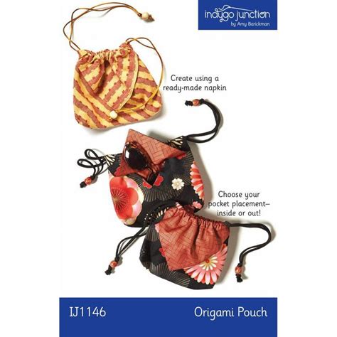Origami Pouch Pattern Indygo Junction Pouch Pattern Bag Pattern Pouch Sewing