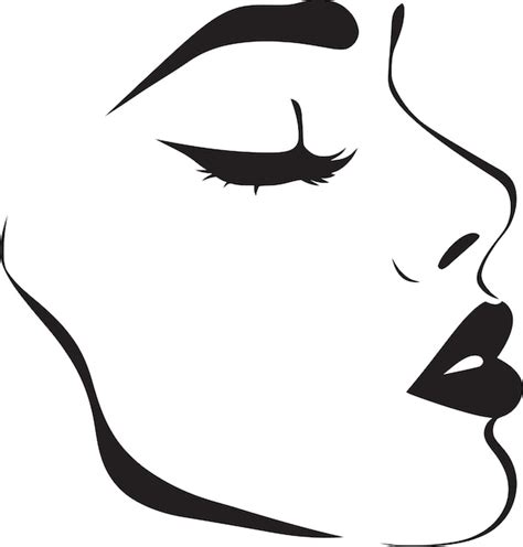 A Drawing Of A Womans Face With The Word Quot S Quot On It Premium Ai