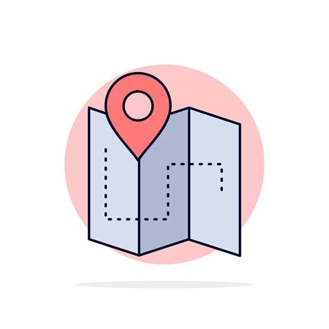 Map Camping Plan Track Location Flat Color Icon Vector 18015240 Vector Art At Vecteezy