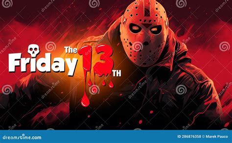 Friday The 13th Banner Stock Illustration Illustration Of Fear 286876358