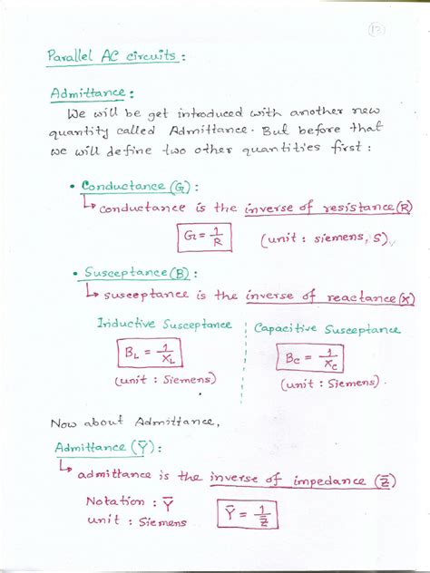 Lecture 06 Parallel Ac Circuit Pdf