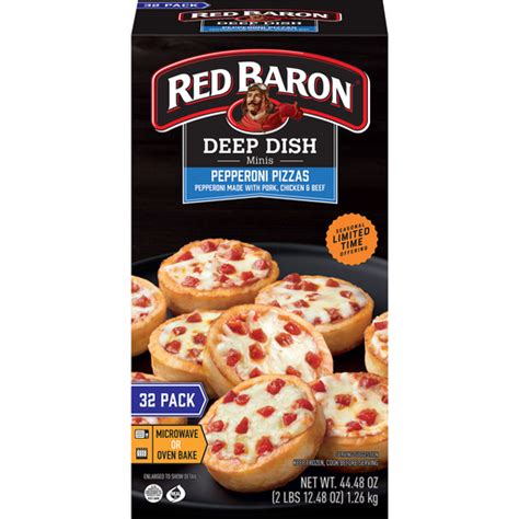 Red Baron® Deep Dish Minis Pepperoni Pizzas 32 Ct Box Caseys Foods