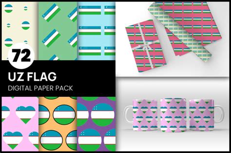 Uz Flag Wrapping Paper Graphic By Fromporto · Creative Fabrica