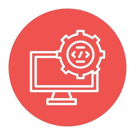 Premium Vector Custom Code Implementation Icon Vector Image Can Be