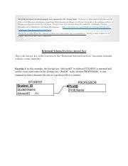 Relational Schema Answers All Of The Exercises In This Document Were Donated By Dr Nenad Juki