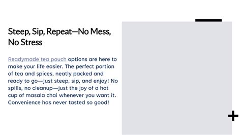 Ppt Sip Relax Repeat 5 Ways Chai Premix Can Elevate Your Day
