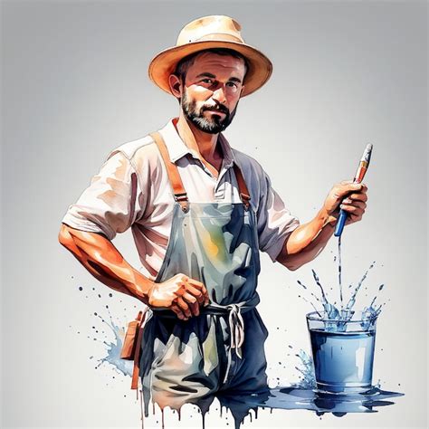 Painter Ilustration Design Premium Ai Generated Image