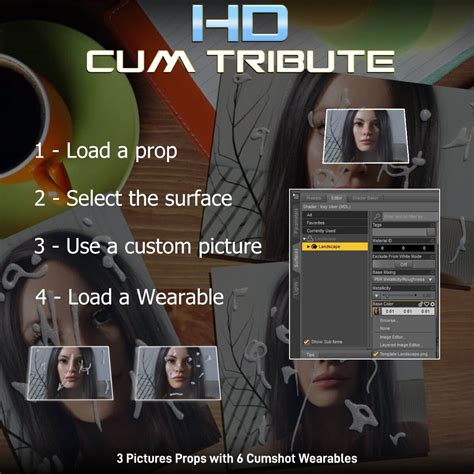 Cum Tribute Props Daz Content By Pawngame