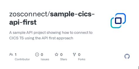 GitHub Zosconnect Sample Cics Api First A Sample API Project Showing