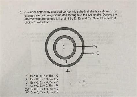 Solved 2 Consider Oppositely Charged Concentric Spherical Chegg