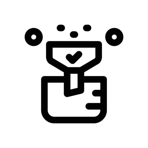 Funnel Line Icon Clean And Minimalist Icon For Websites Mobile Apps Presentations And Logos