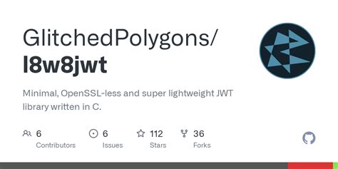 Github Glitchedpolygonsl8w8jwt Minimal Openssl Less And Super