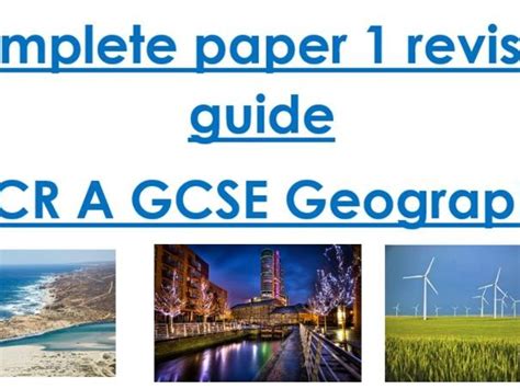 Ocr A Geography Paper 1 Revision Guide Teaching Resources