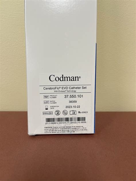 New Codman 37 550 101 Cerebroflo Evd Catheter Set Disposables General For Sale Dotmed