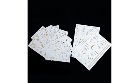 Up To 31 Off On 21 Sheets Face Tattoos Sticke Groupon Goods
