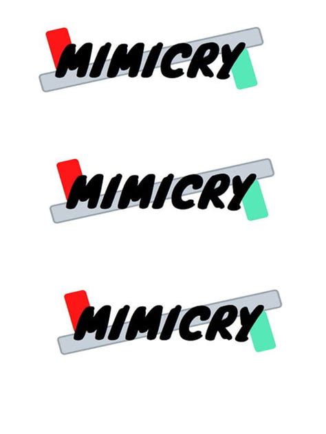 Mimicry All About Mimicry