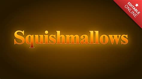 Squishmallows Gold Foil Text Effect Generator