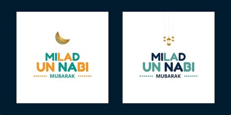 Premium Vector Milad Un Nabi Wishes Card With Text And Lamp Social